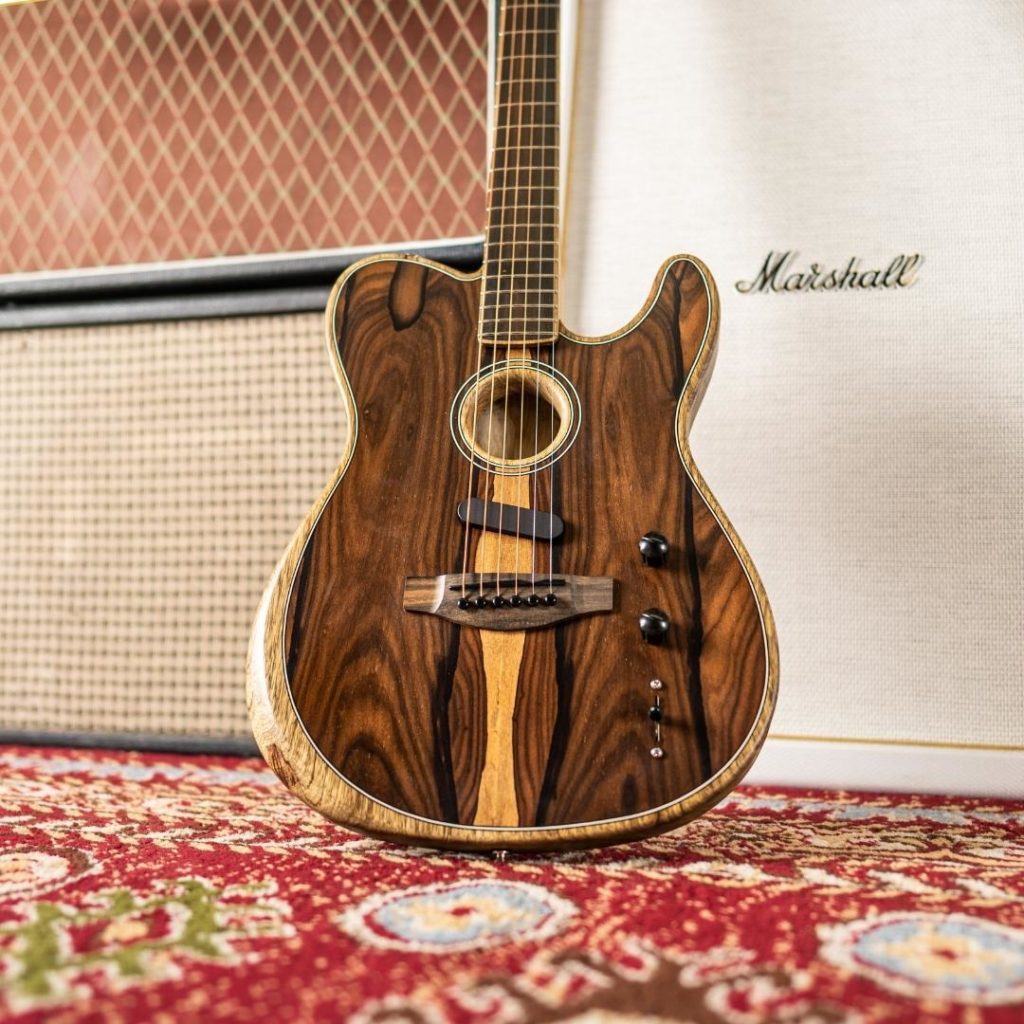 Fender Limited Edition American Acoustasonic Telecaster Exotic Ziricote ...