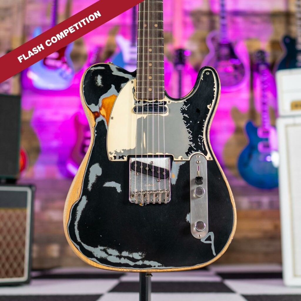 Fender Joe Strummer Signature Telecaster in Black Over 3-Tone Sunburst ...