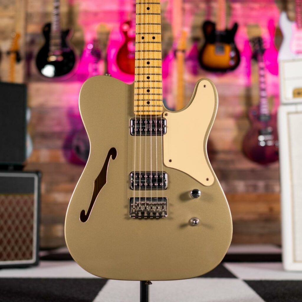 Fender Classic Player Cabronita Thinline Telecaster in Shoreline Gold ...