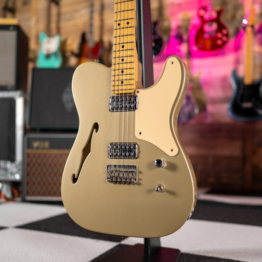 Fender Classic Player Cabronita Thinline Telecaster in Shoreline Gold ...