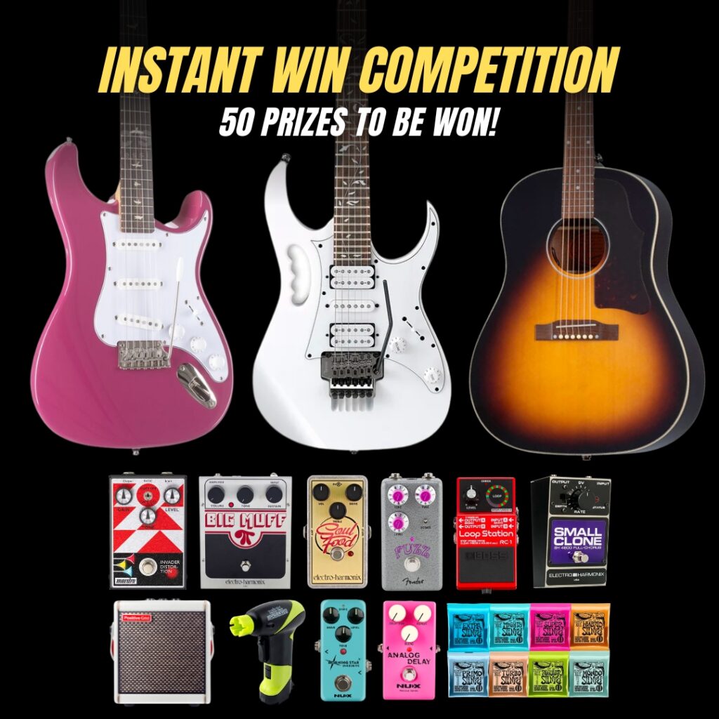 Big Signature Guitar Instant Win Competition! 50 Prizes To Be Won - The ...