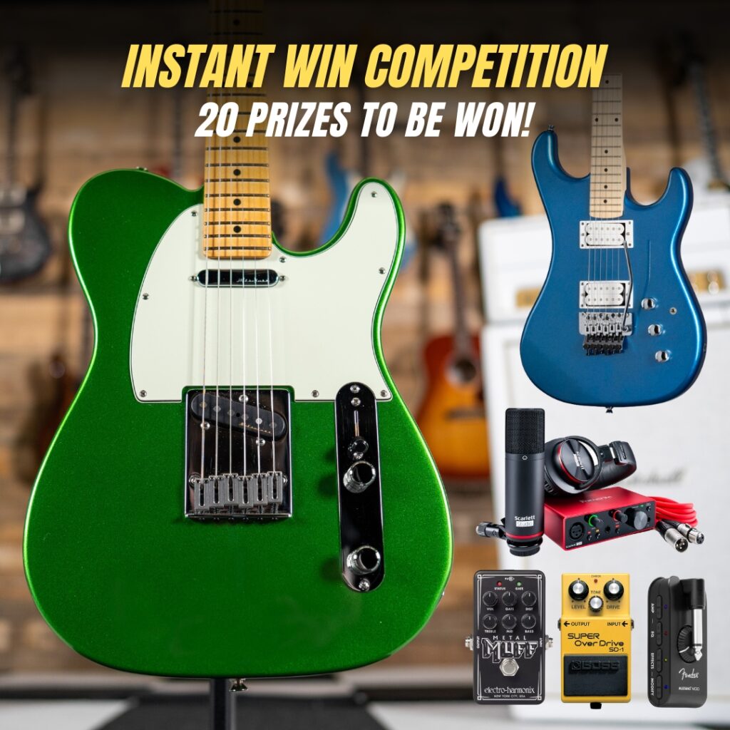 20 Instant Win Prizes - Fender Player Plus Telecaster, Kramer Pacer ...