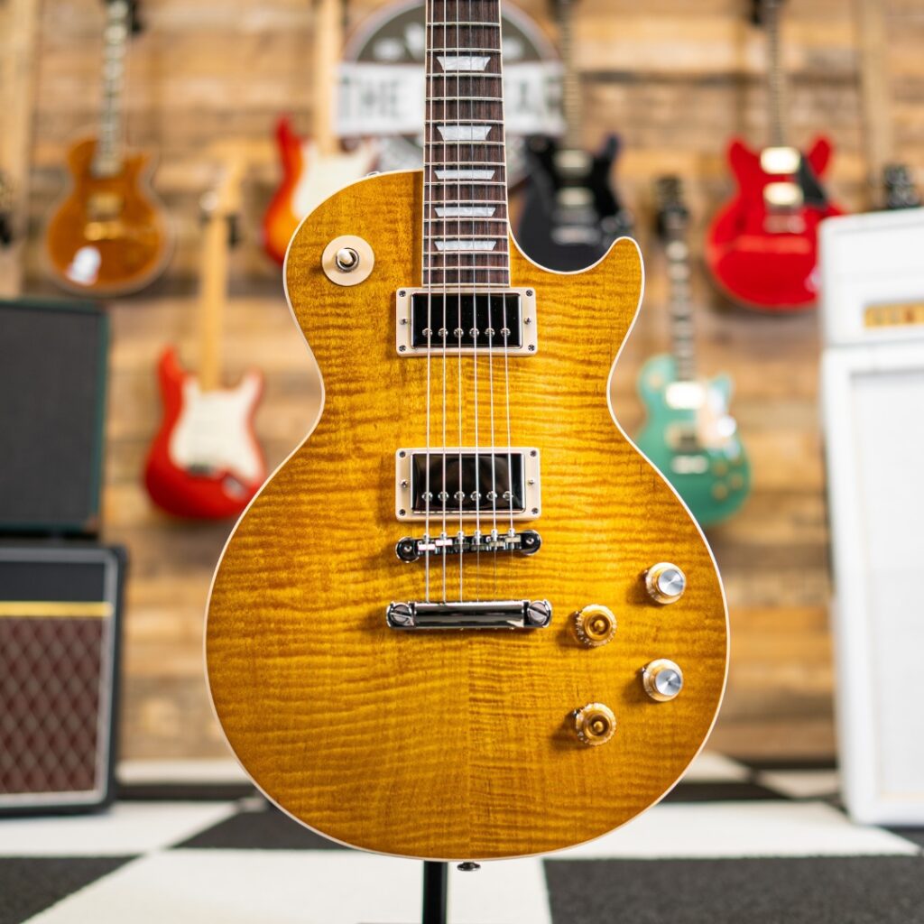 Gibson Kirk Hammett Greeny Les Paul Standard in Greeny Burst - The ...