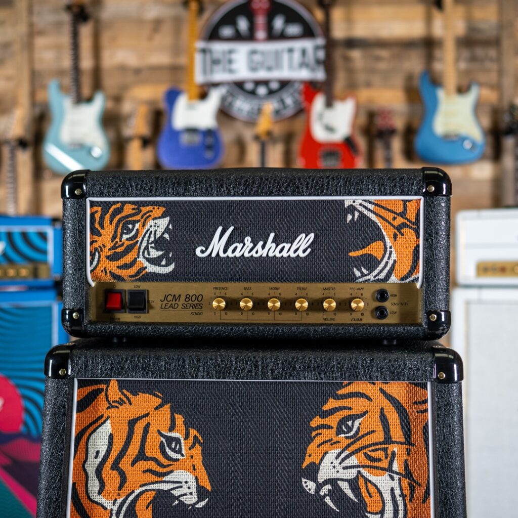 Marshall Design Store JCM 800 Lead Series Studio with Lead 2x12 SC212 Cabinet in Tiger - The ...
