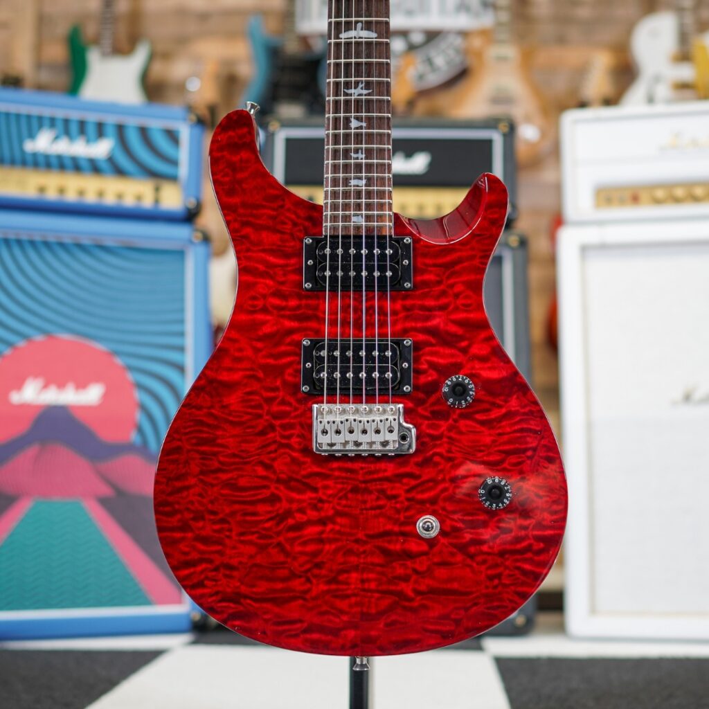 PRS 25th Anniversary SE Custom 24 in Scarlet Red - The Guitar Marketplace