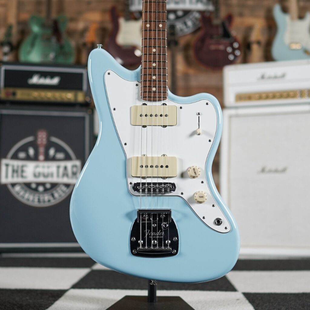 Fender Limited Edition Player Jazzmaster in Sonic Blue With White ...