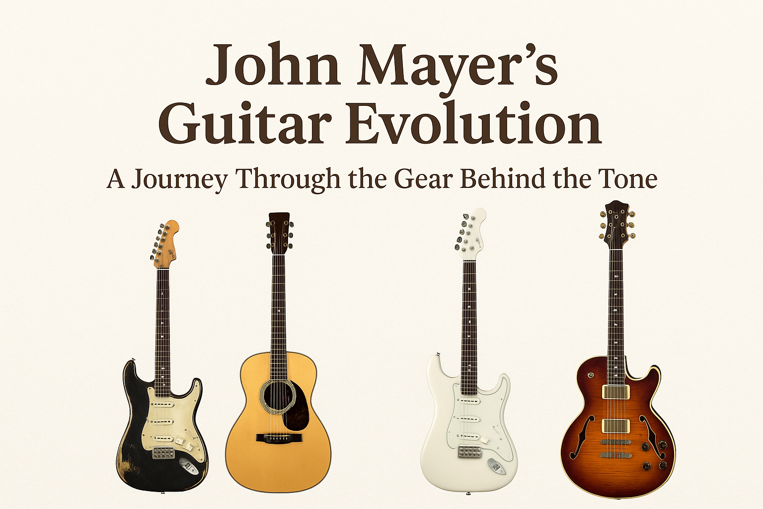 John Mayer’s Guitar Journey: A Look at the Iconic Axes Behind the Tone ...