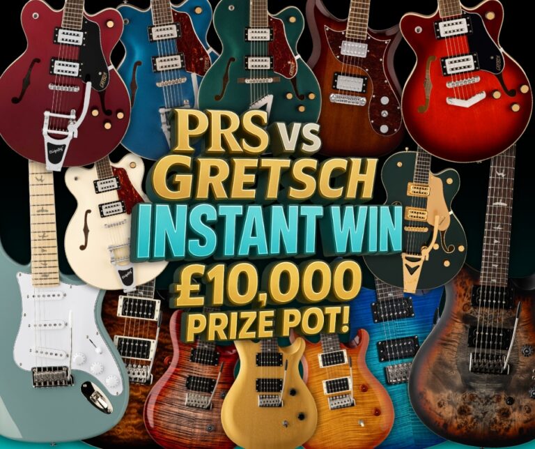 PRS vs Gretsch Instant Win - £10,000 Prize Pot! - The Guitar Marketplace