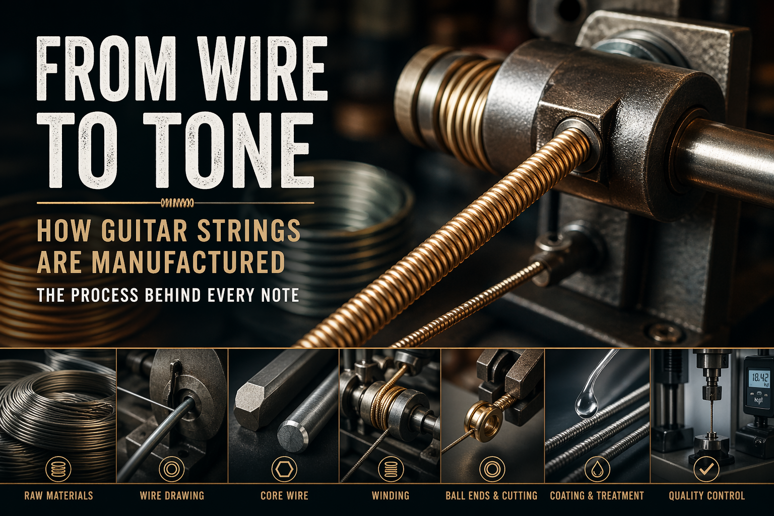 From Wire to Tone: How Guitar Strings Are Manufactured - The Guitar ...